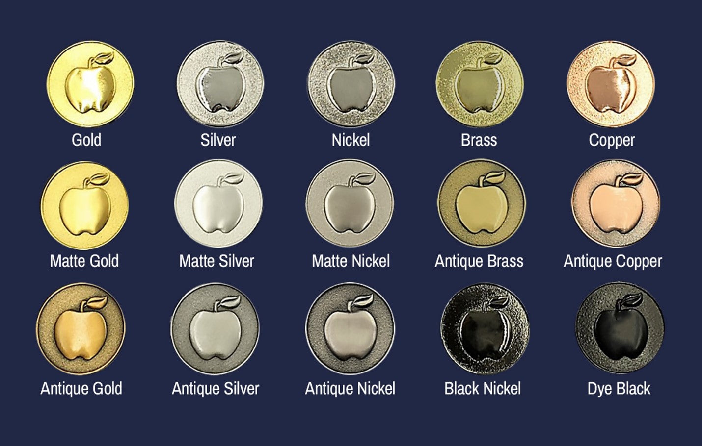 Coin Metal Finishes