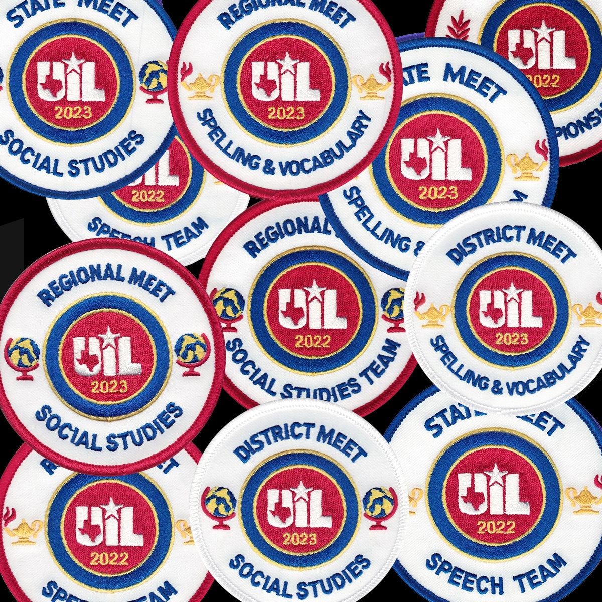 UIL Academic Patches - Social Studies thru Team Championship Events