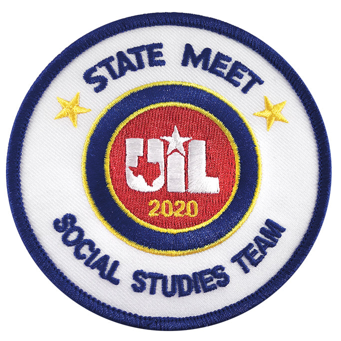 UIL Academic Patches - Social Studies thru Team Championship Events