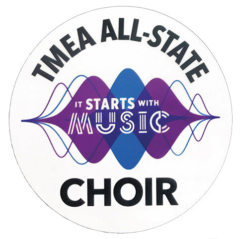 Texas Music Educators Association (TMEA) "IT STARTS WITH MUSIC" Decals