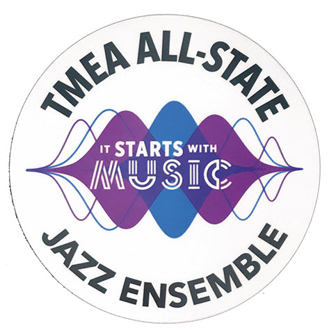 Texas Music Educators Association (TMEA) "IT STARTS WITH MUSIC" Decals